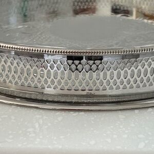Raimond | Dining | Raimond Italy Round Chased Metal Tray With Borders ...